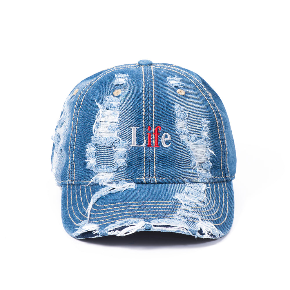 Broken Life Cap ver. 2 Denim Light Blue – DRAGON MADE 8