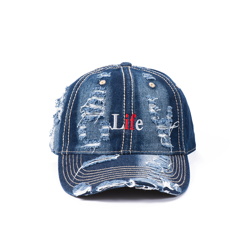 Broken Life Cap ver. 2 Denim Blue – DRAGON MADE 8